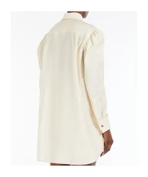 Max Mara Faraday Puff-sleeved Shirt - Wool White