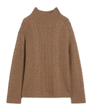 Max Mara Smmiele High-neck Jumper - Mud