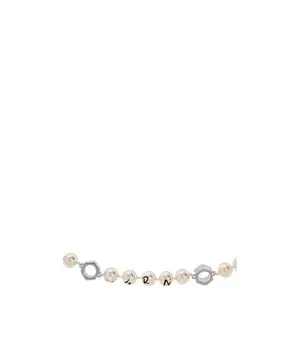 Marni Embellished Pearl Necklace - Yellow