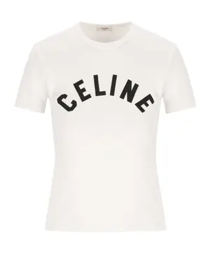 Celine Short-sleeved T-shirt With Round Neck - No