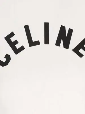 Celine Short-sleeved T-shirt With Round Neck - No