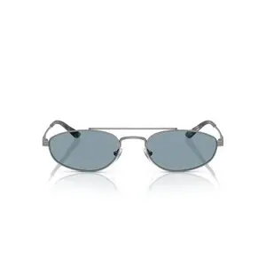 Emporio Armani Full Frame Oval Sunglasses - Gray