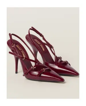 Miu Miu Pointed Toe Slingback Pumps