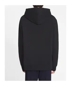 LANVIN Logo Embroidered Drawstring Hoodie