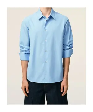 AMI Paris Poplin Tailor Shirt - Blue