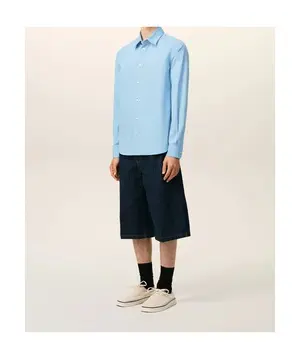 AMI Paris Poplin Tailor Shirt - Blue