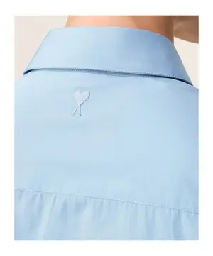 AMI Paris Poplin Tailor Shirt - Blue