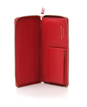 Comme Des Garçons Polka Dot Printed Zip-around Wallet