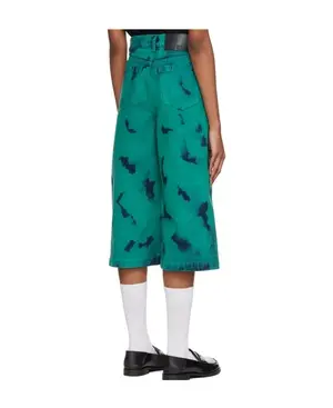 MSGM Tie-dye Cropped Jeans