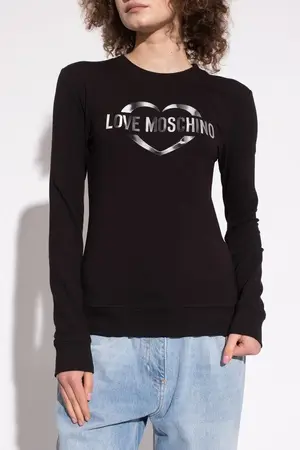 Moschino Long Sleeve Logo Top