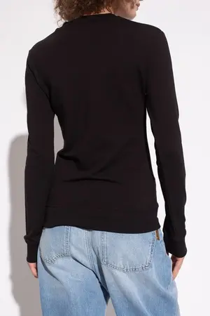 Moschino Long Sleeve Logo Top