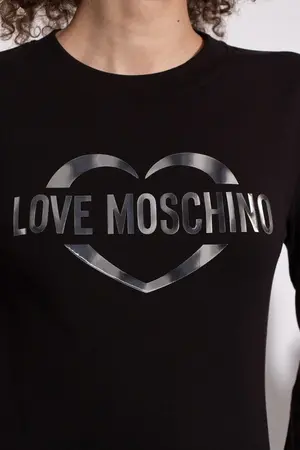 Moschino Long Sleeve Logo Top