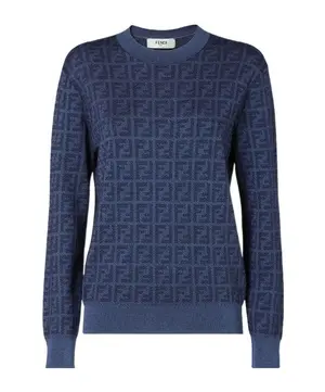 Fendi Ff Jacquard Crewneck Jumper