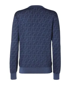 Fendi Ff Jacquard Crewneck Jumper