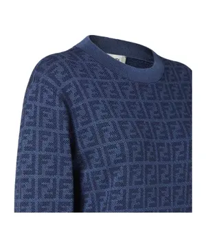 Fendi Ff Jacquard Crewneck Jumper