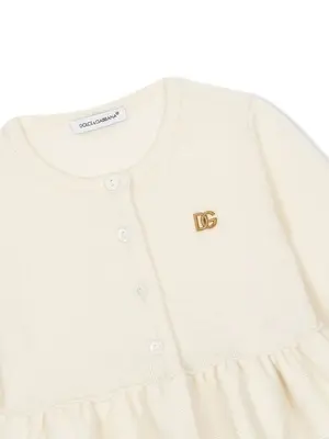 Dolce & Gabbana Cashmere Cardigan With Gold-tone Logo