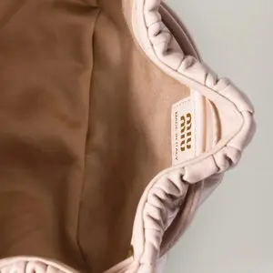 Miu Miu Matelassé Nappa Leather Pouch - Pink