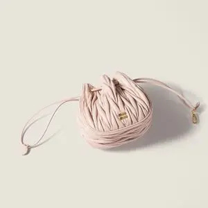 Miu Miu Matelassé Nappa Leather Pouch - Pink