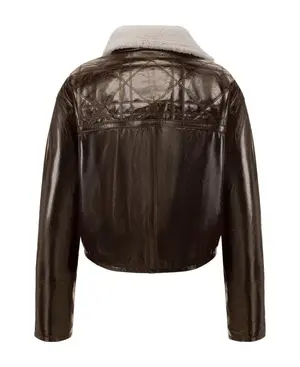 Dior Sheep Fur Blouson With Cannage Collar