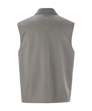Brunello Cucinelli Padded Button-up Gilet - Gray