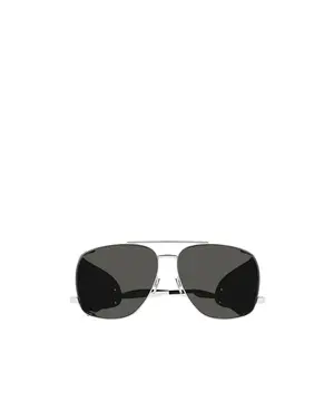 Saint Laurent Aviator Sunglasses With Logo Detail