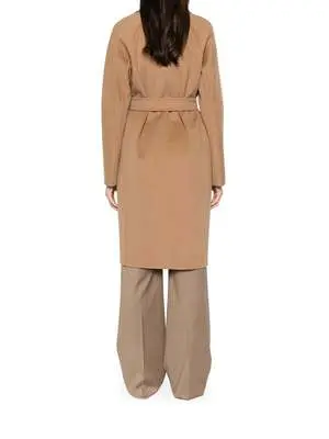 Max Mara Maceri Belted Mid-length Coat - Brown