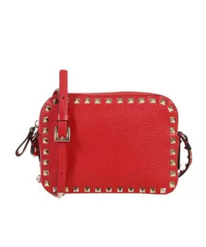 Valentino Garavani Rockstud Camera Shoulder Bag - Red