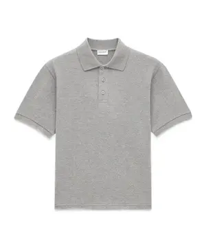 Saint Laurent Logo Embroidered Polo Shirt