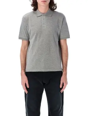 Saint Laurent Logo Embroidered Polo Shirt