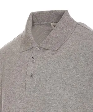 Saint Laurent Logo Embroidered Polo Shirt
