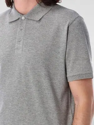 Saint Laurent Logo Embroidered Polo Shirt