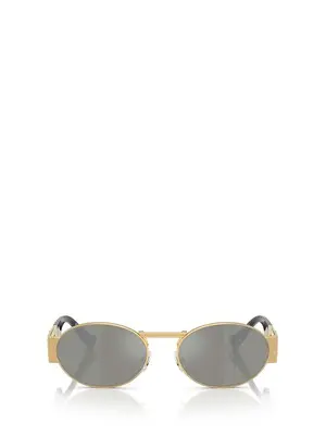Versace Versace Oval-Frame Sunglasses Gray