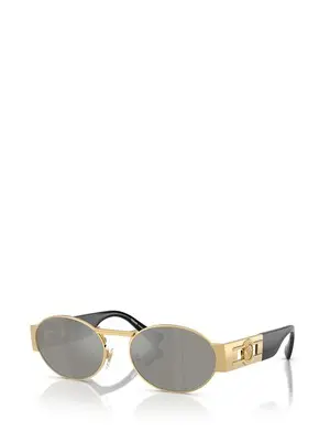 Versace Oval-frame Sunglasses - Gray
