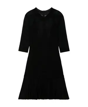 Givenchy V-neck Sheer Mini Dress