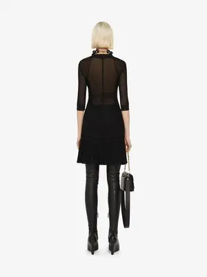 Givenchy V-neck Sheer Mini Dress