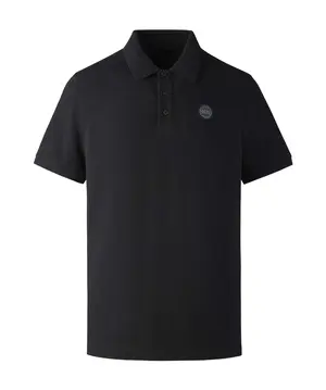 Canada Goose Beckley Logo Patch Polo Shirt - Black