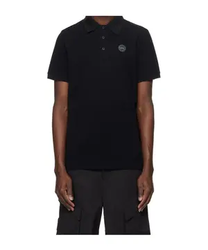 Canada Goose Beckley Logo Patch Polo Shirt - Black