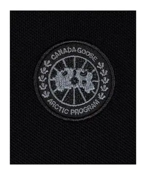 Canada Goose Beckley Logo Patch Polo Shirt - Black