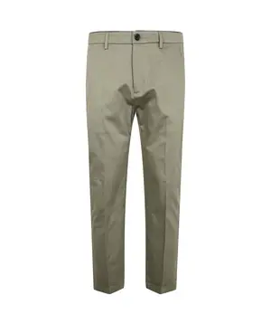 DEPARTMENT 5 Tailored Pressed Crease Trousers - Sage