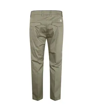 DEPARTMENT 5 Tailored Pressed Crease Trousers - Sage