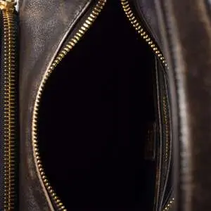 Miu Miu Pocket Nappa Leather Bag - Coffee