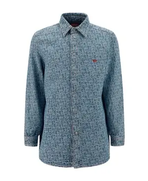 DIESEL® Monogram-printed Buttoned Shirt