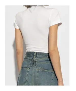 Alaïa Logo Embroidered Bodysuit