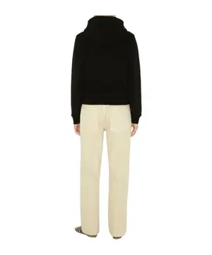 Burberry Zip-up Drawstring Hoodie With Checked Label Detail