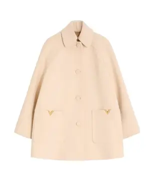 Valentino Garavani Logo Plaque Peacoat - No