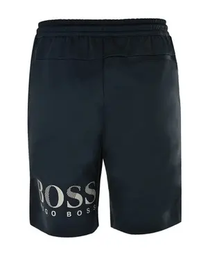 Hugo Boss Logo Detail Straight Leg Shorts