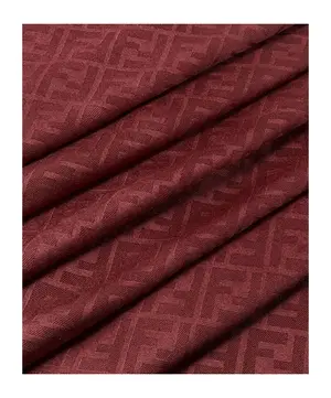 Fendi Ff Jacquard Frayed-edge Scarf