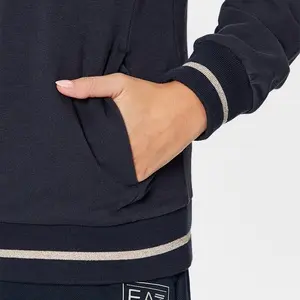 EA7 Zip-up Hoodie With Logo Detail
