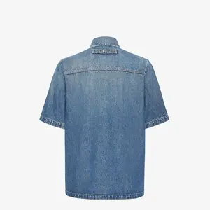 Fendi Short-sleeved Buttoned Denim Shirt
