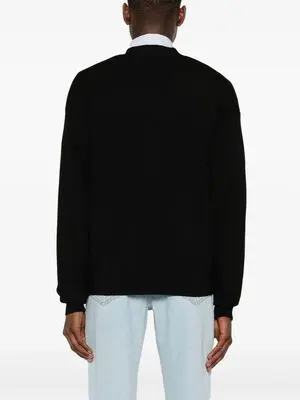 Drole De Monsieur Drôle De Embroidered Knitted Cardigan